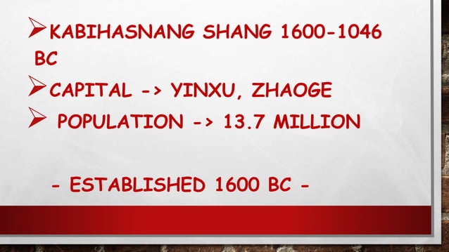 Kabihasnang shang | PPT