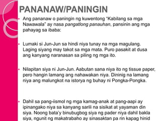 Kabilang sa mga nawawala | PPTX
