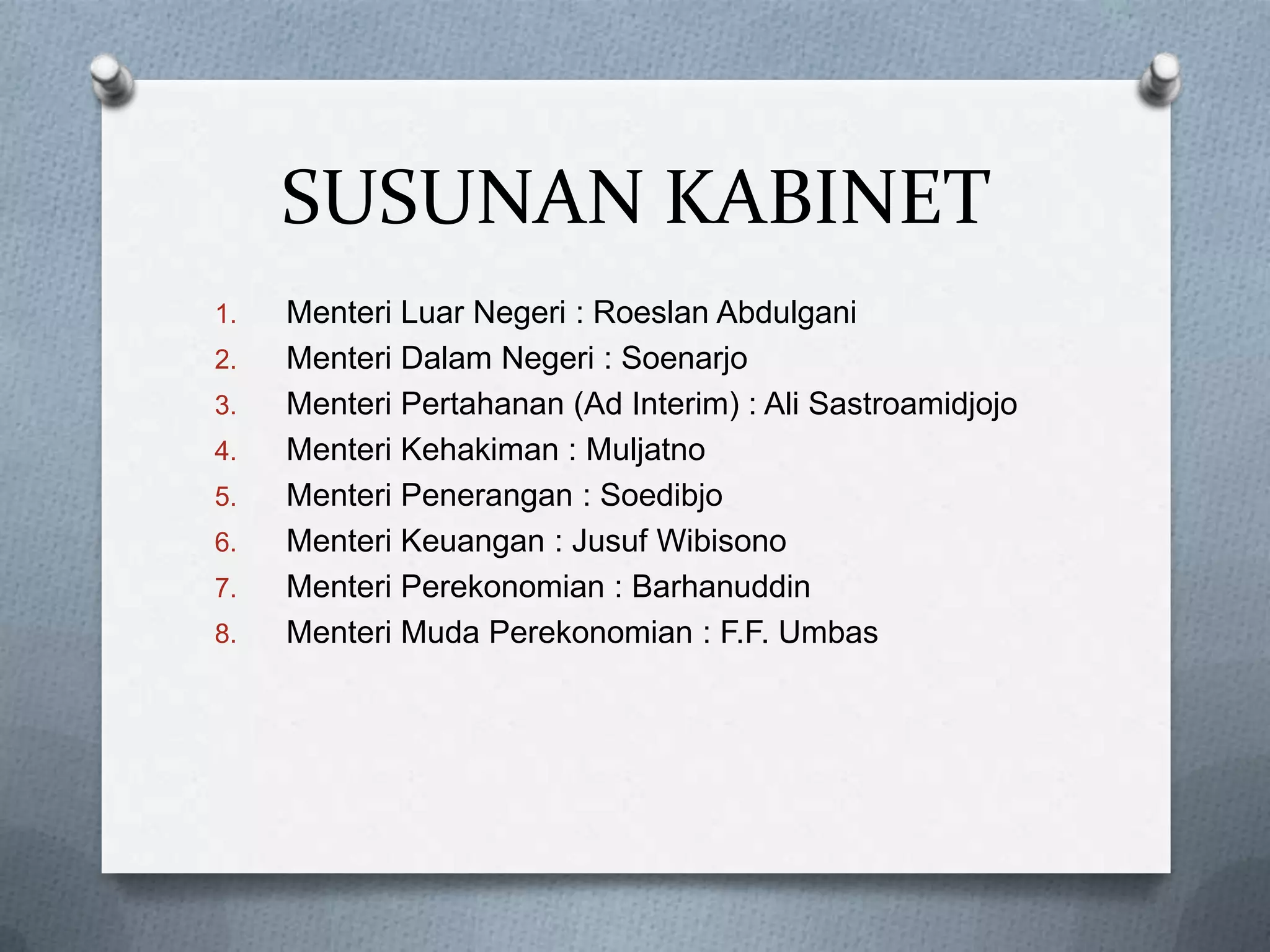 Kabinet ali II | PPTX