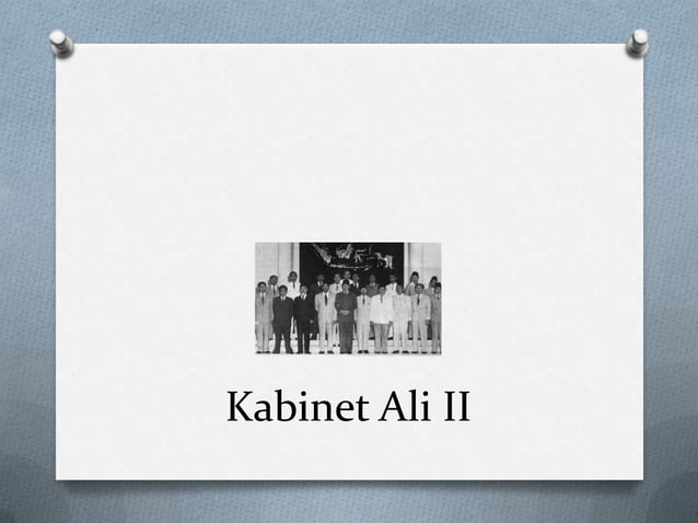 Kabinet Ali Ii Ppt