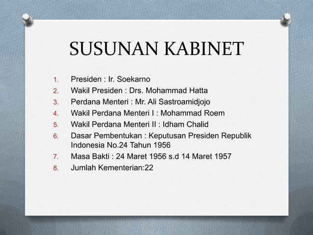 Kabinet ali II | PPTX