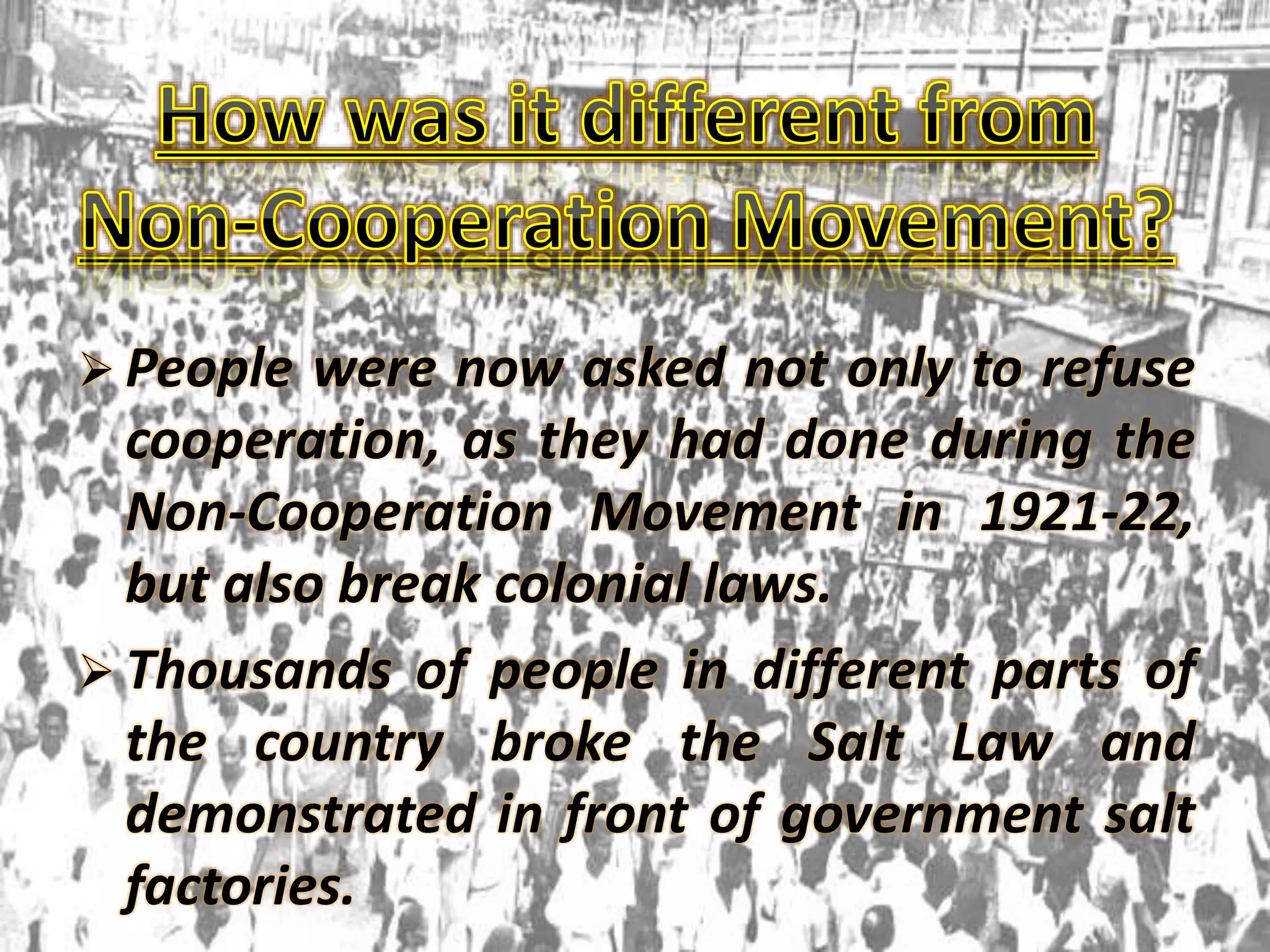 Civil Disobedience Movement | PPTX