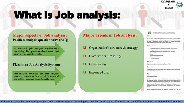 Job analysis & design | PPTX