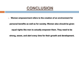 NILAKSHI SHARMA ppt ON WOMEN EMPOWERMENT | PPT
