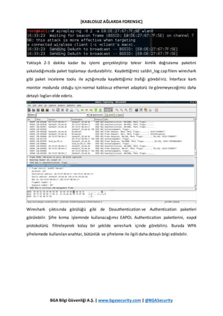 Kablosuz Ağlarda Adli Analiz | PDF