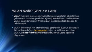 Kablosuz ağlar | PPTX