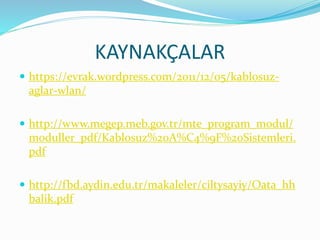Kablosuz ağlar | PPT