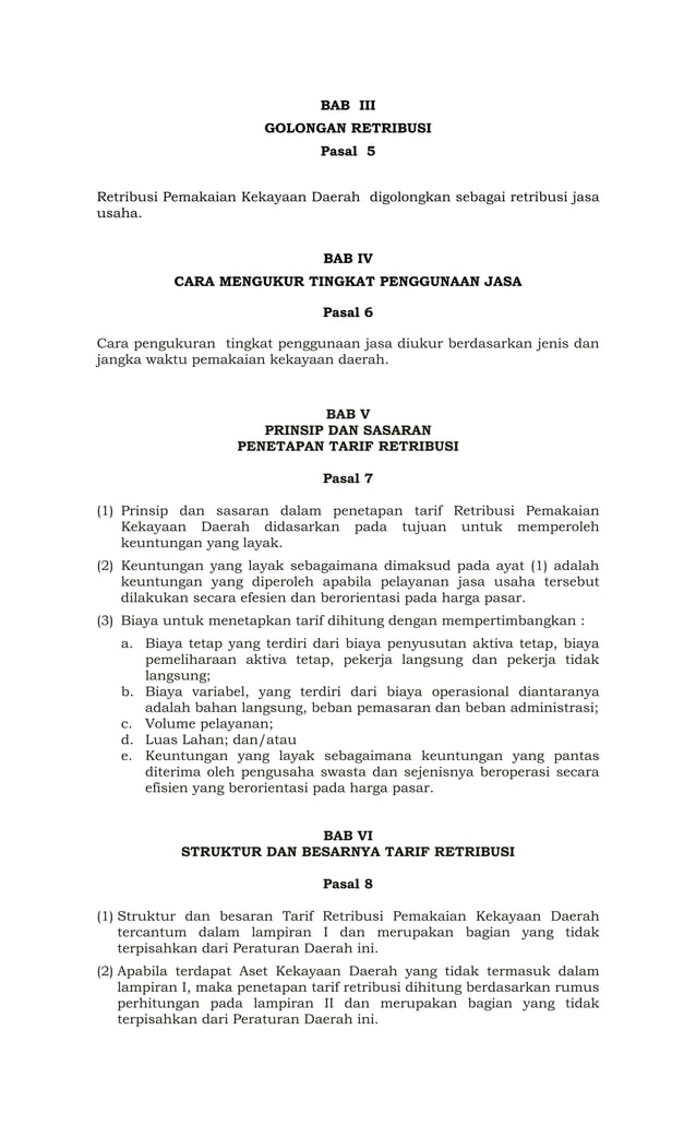 Perda Kabupaten nunukan tentang retribusi pemakaian kekayaan daerah-ok ...