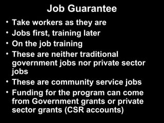 Implementing a Job Guarantee Program in Saudi Arabia | PPT