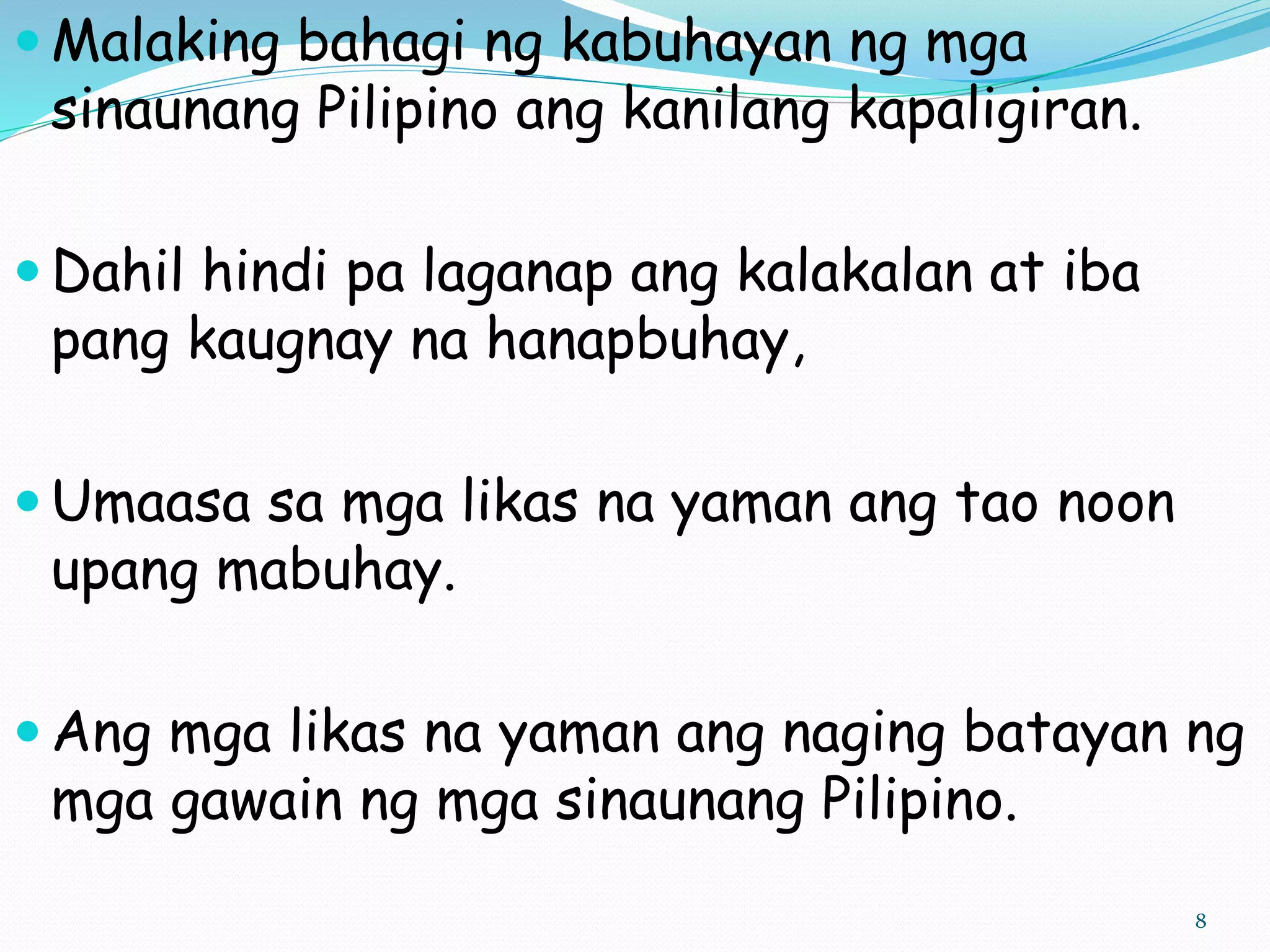 Kabuhayan ng sinaunang pilipino | PPTX