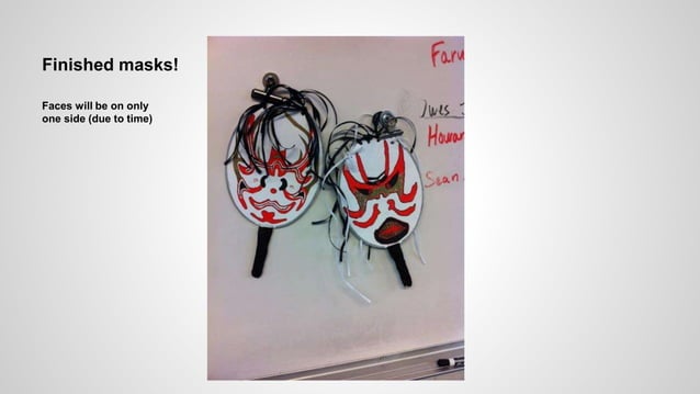 Kabuki masks - step by step | PPTX | Drawing and Sketching | Arts and ...