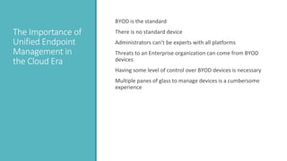 Ensuring Rock-Solid Unified Endpoint Management | PPT