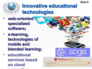 Innovative Educational Technologies in Training IT Professionals in the ...