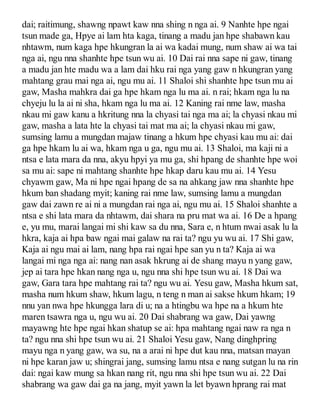 Kachin bible new testament rd | PDF