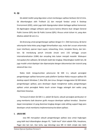 SISTEM OPERASI SYMBIAN | DOCX