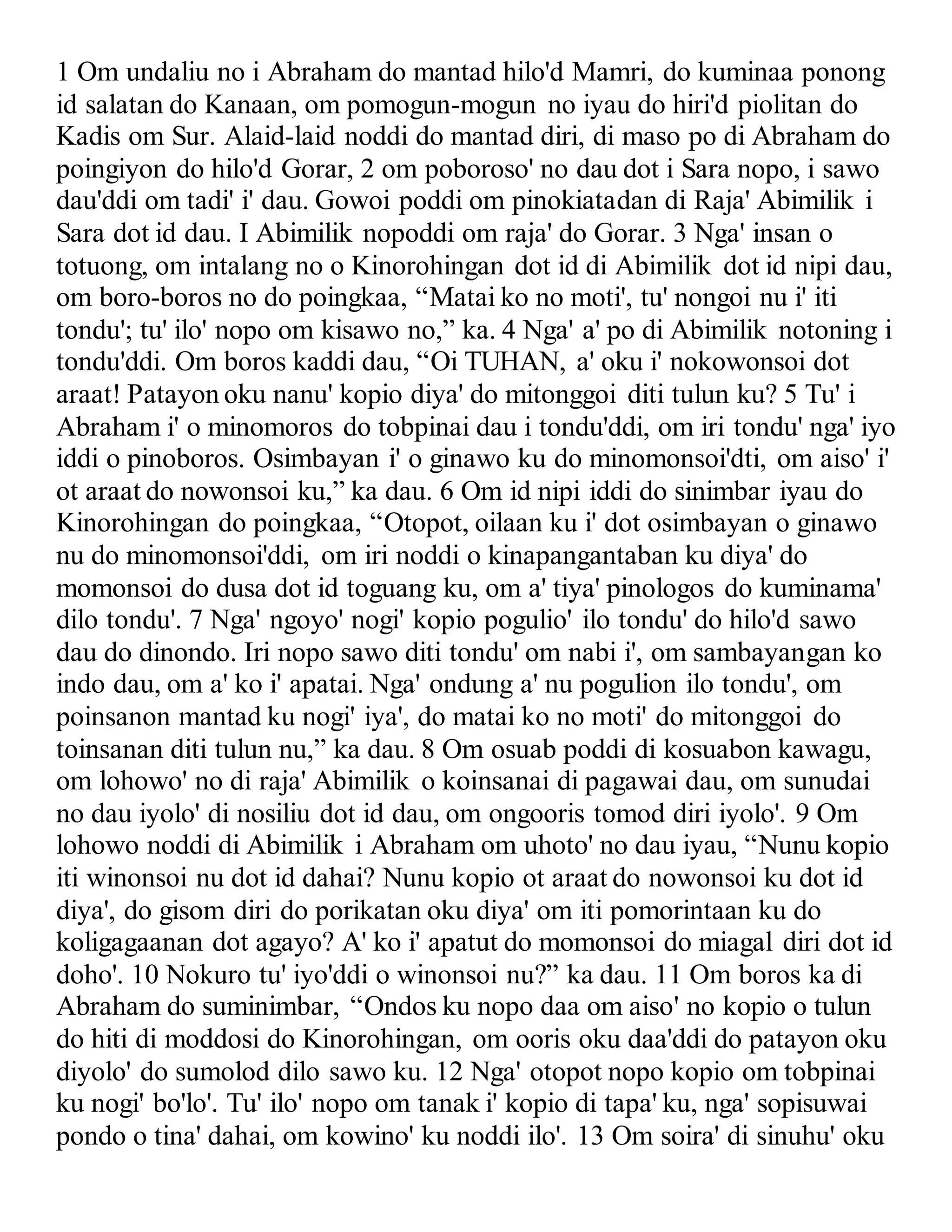 Kadazan bible | DOCX