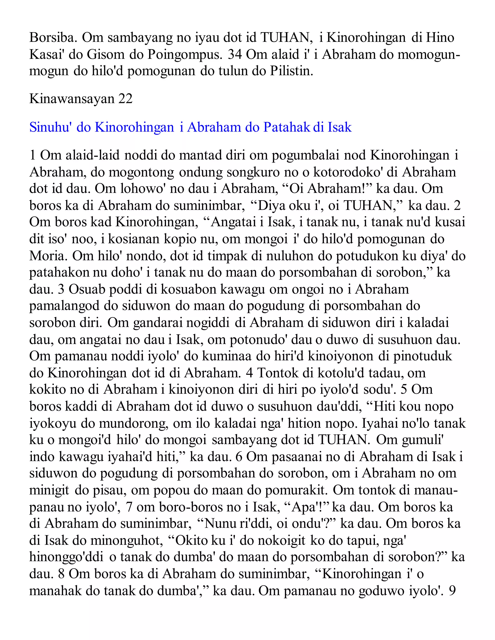 Kadazan bible | DOCX