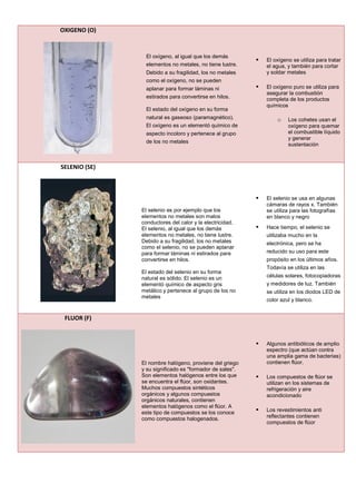 tabla de elementos con imagen | PDF