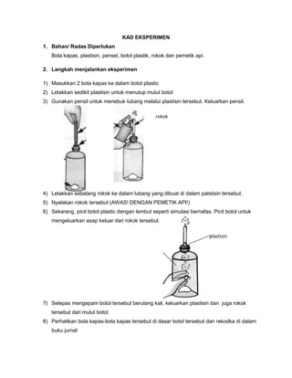 Kad eksperimen eksperimen 3 | DOCX