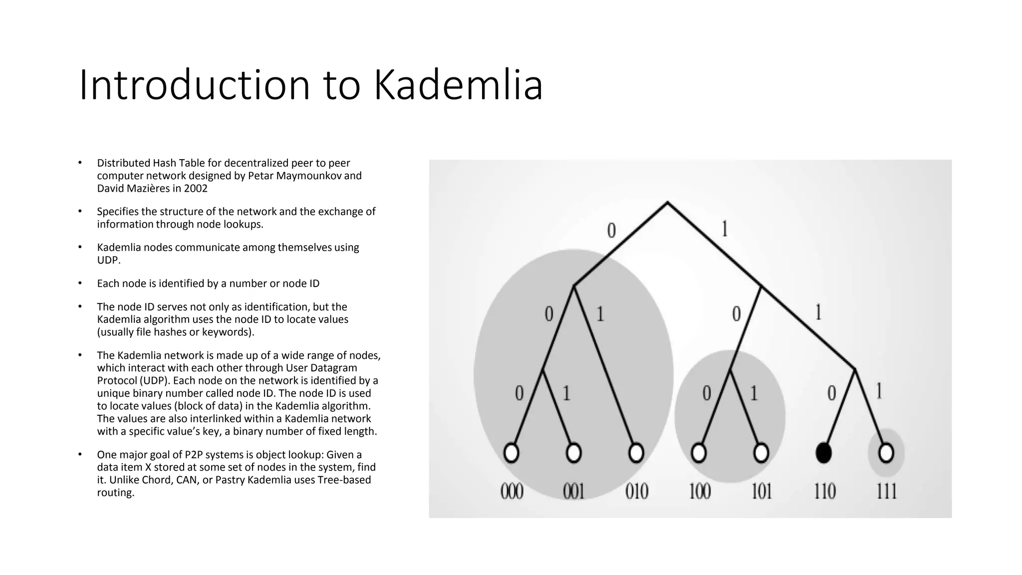 Kademlia introduction | PPTX | Computer Networking | Computing