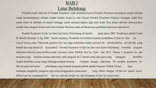 KADERISASI DAKWAH DI PONDOK PESANTREN AL-QUR’AN JAMI’ATUL QURRO ...