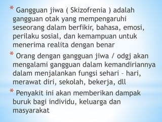 Kader kesehatan jiwa | PPTX