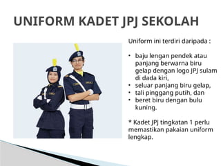 PENGENALAN ASAS KADET JABATAN PENGANGKUTAN JALAN | PPTX