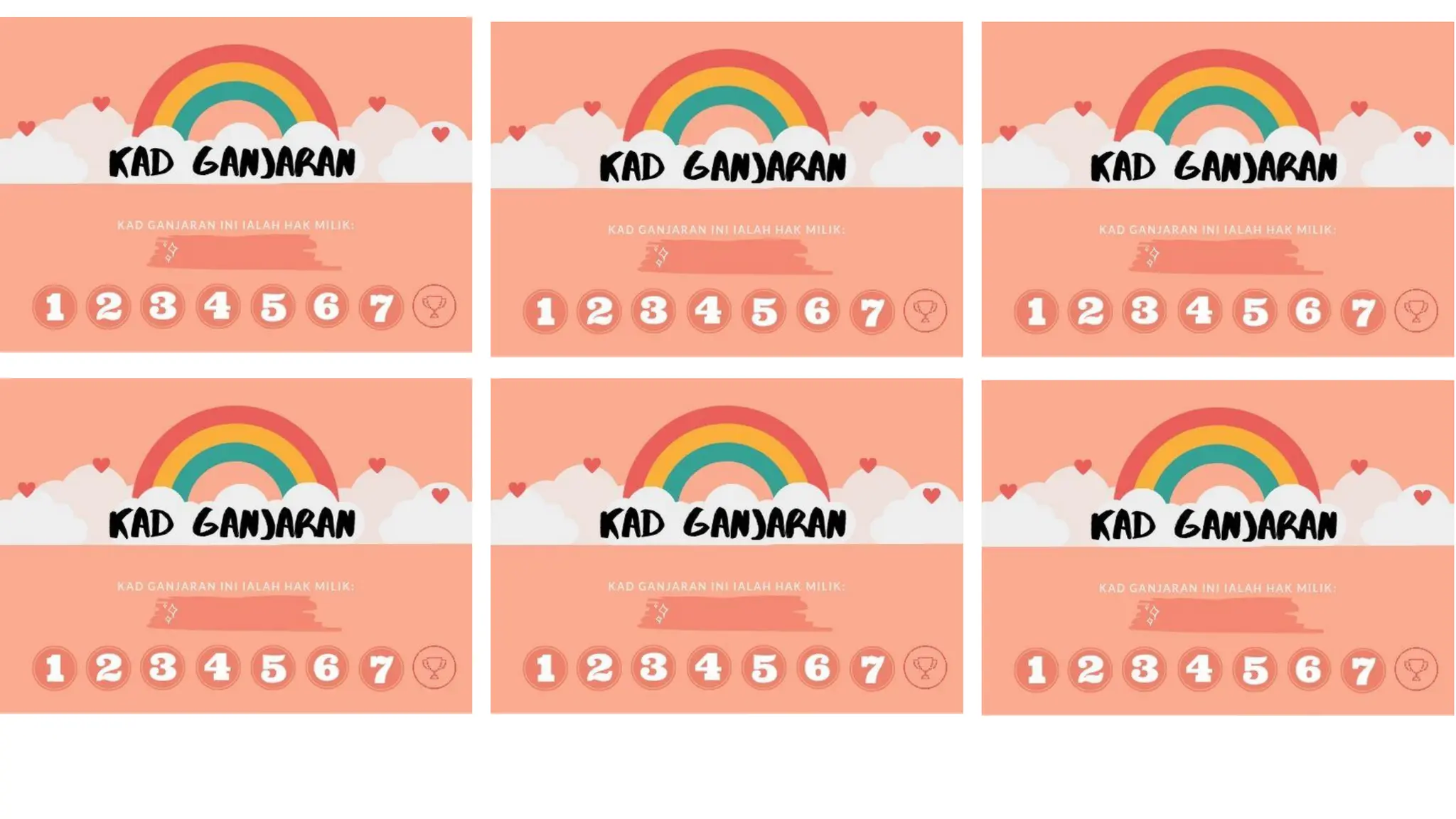 Kad Ganjaran (Reward Card): Punch Version | PDF