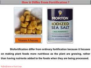 Biofortification in fruit crops | PPTX