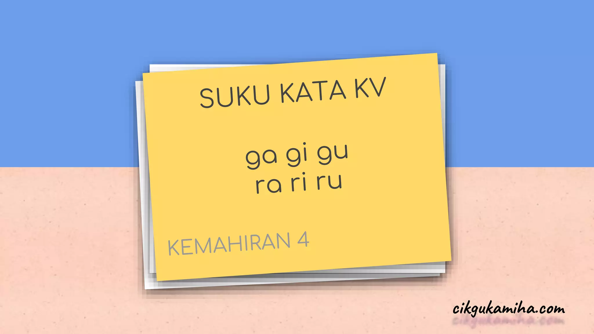 Kad imbas suku kata kv ga gi gu ra ri ru | PPTX