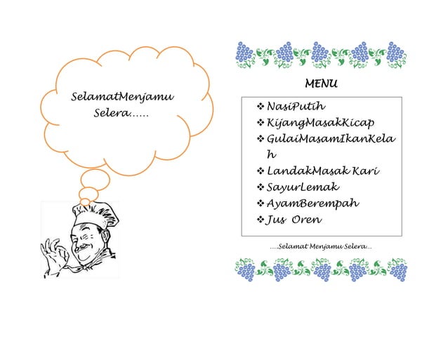 Kad menu | PPT