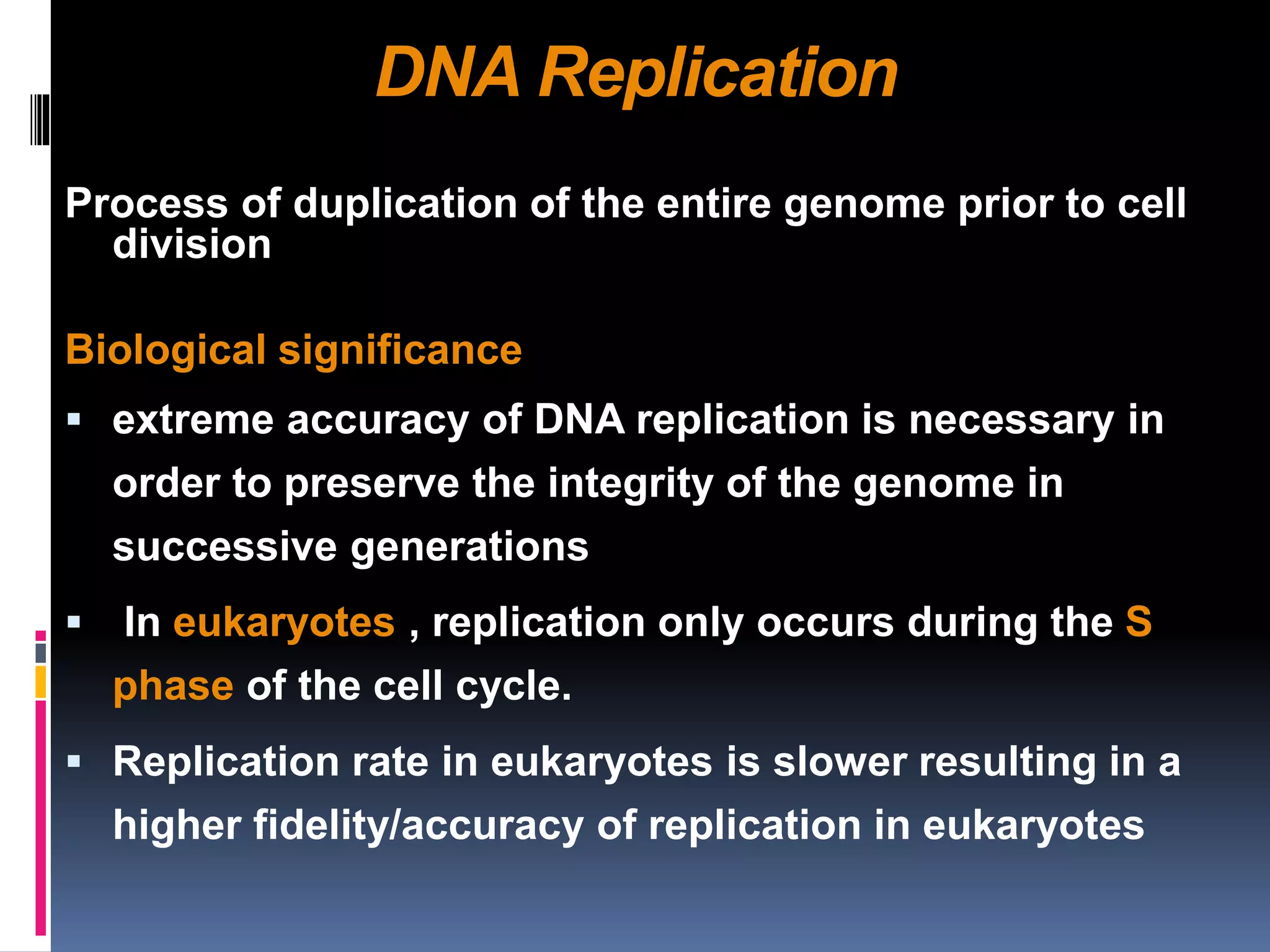 DNA REPLICATION AND REPAIR | PPTX