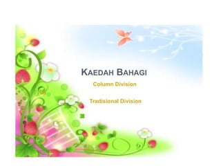 Kaedah bahagi column division | PPT