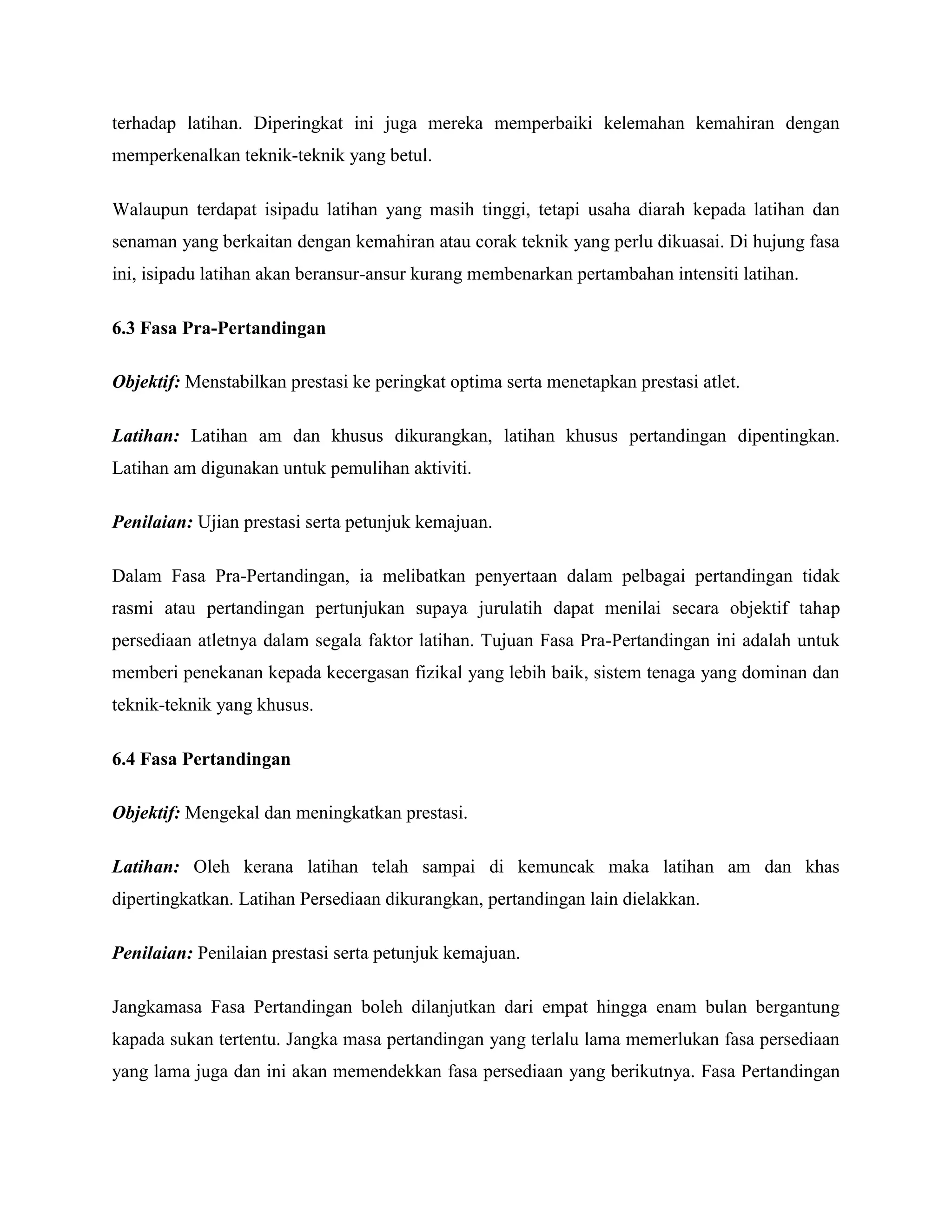 Kaedah latihan suaian fizikal | DOCX