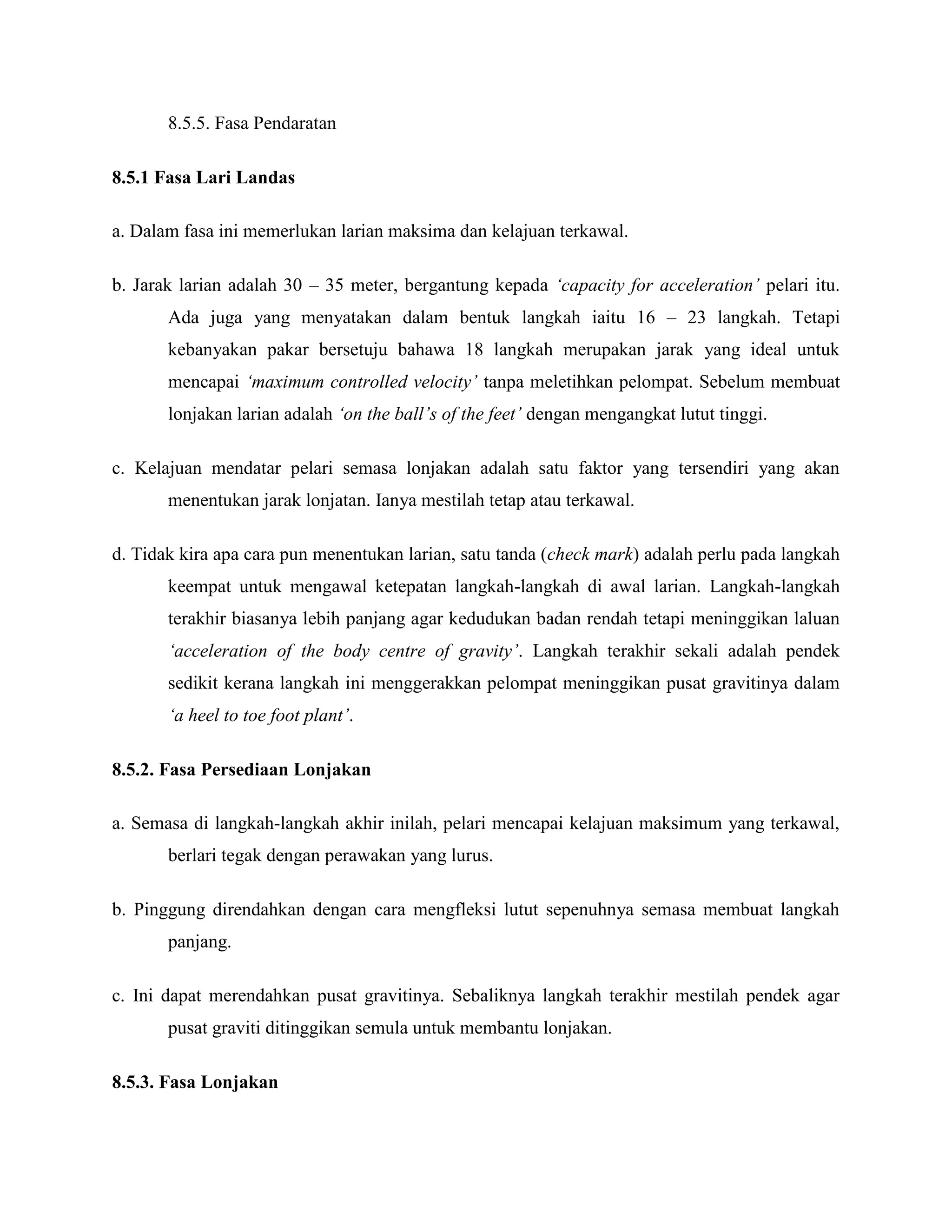 Kaedah latihan suaian fizikal | DOCX