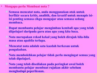 Kaedah nota UBK SKHMC | PPT