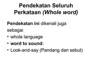 Kaedah pandang sebut | PPT | Free Download