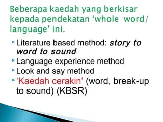 Kaedah pandang sebut | PPT