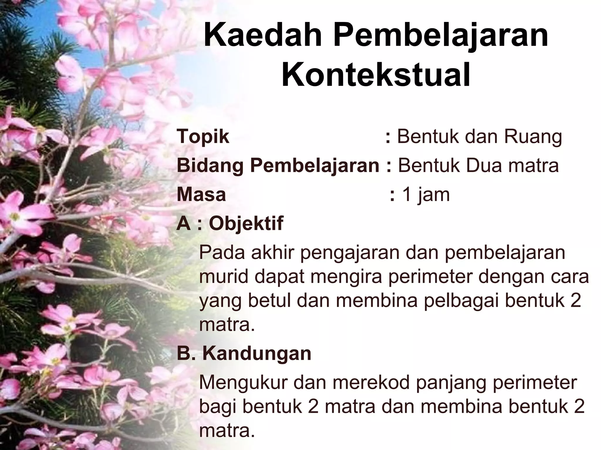 Kaedah pembelajaran kontekstual | PPT