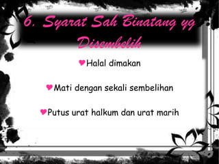 Kaedah penyembelihan binatang | PPT