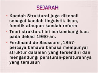 (Kaedah struktural & teknik soal jawab) | PPT