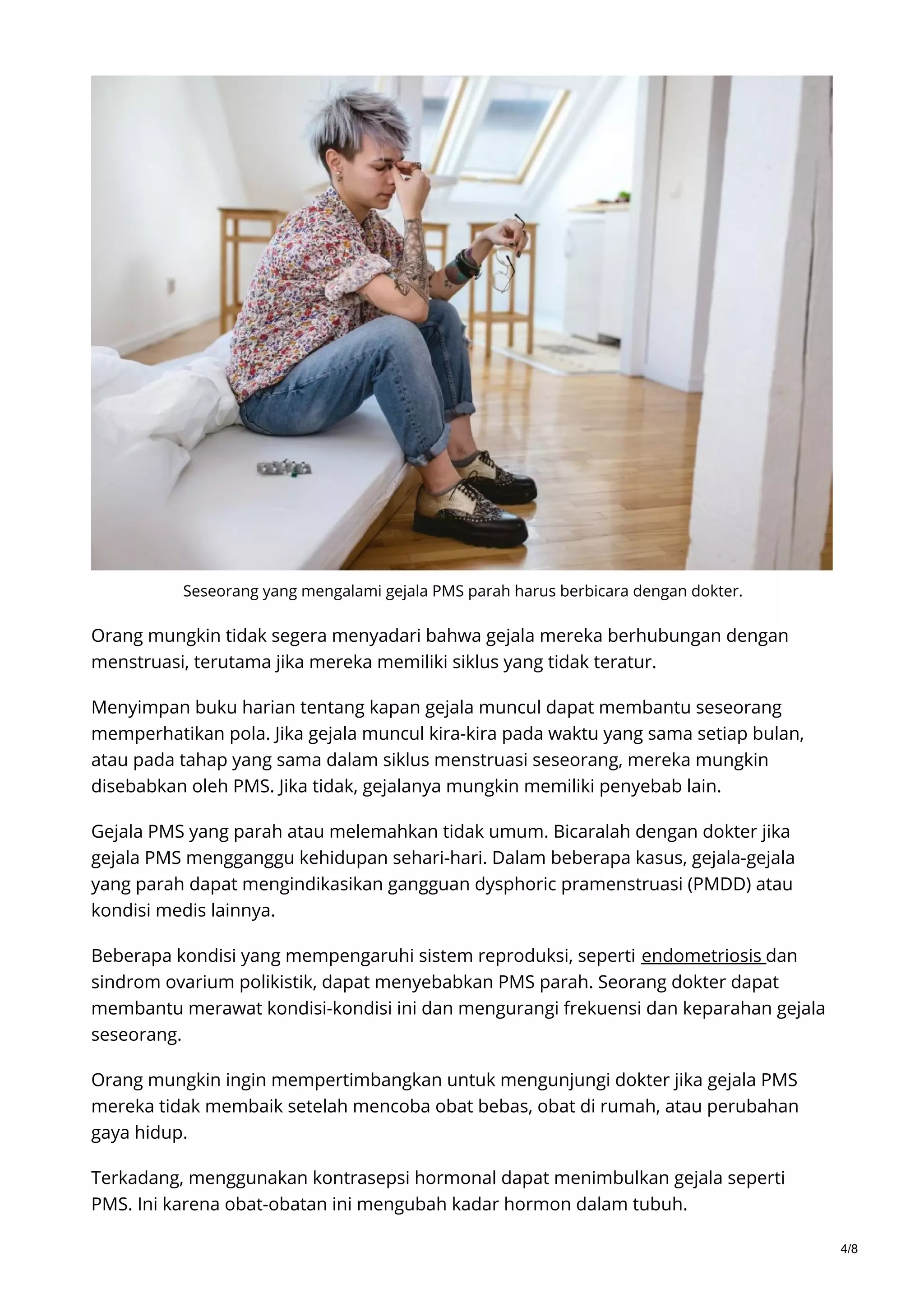 Apa yang perlu diketahui tentang sindrom pramenstruasi (PMS)? | PDF