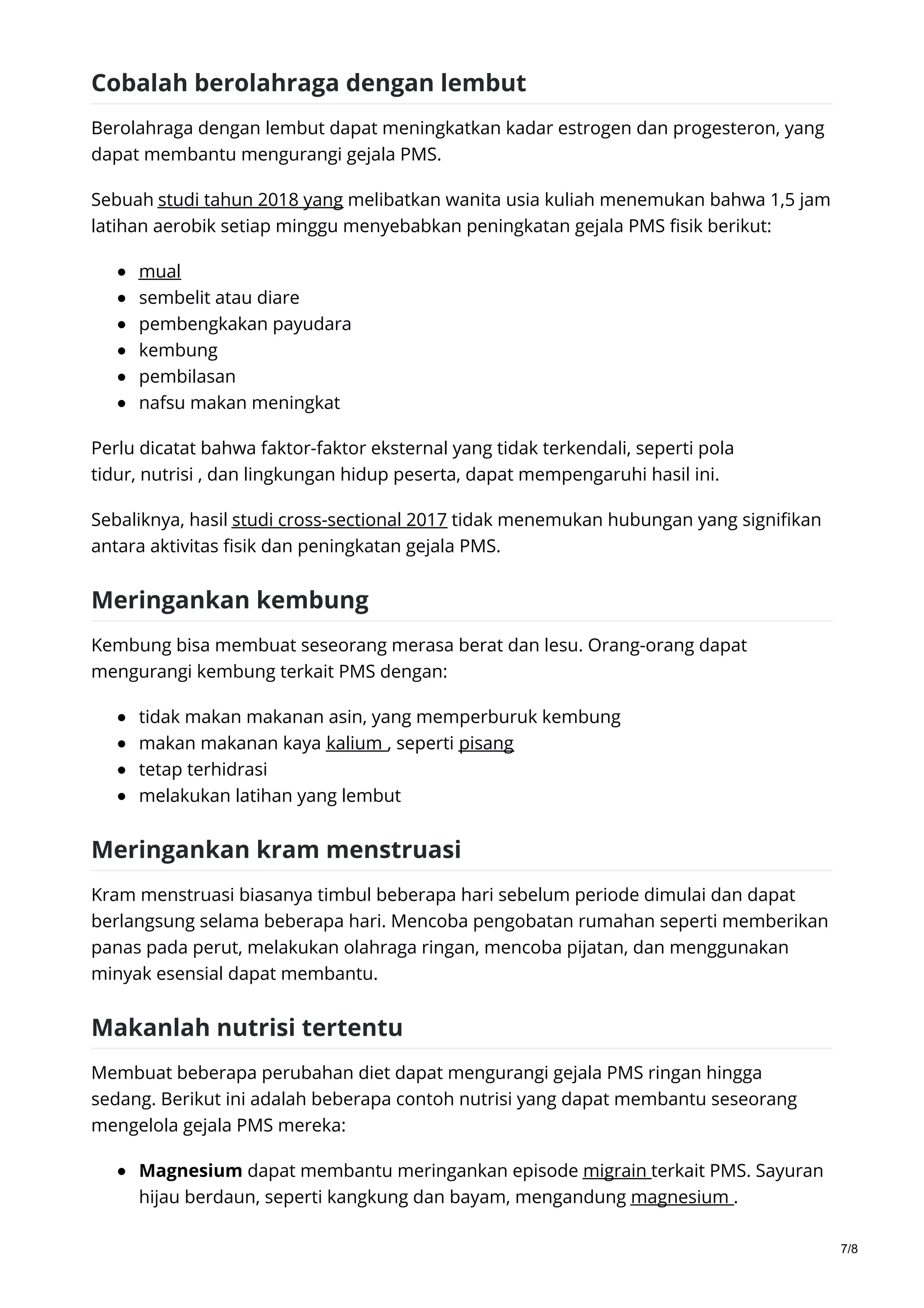 Apa yang perlu diketahui tentang sindrom pramenstruasi (PMS)? | PDF