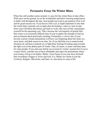 Kaffir Boy Essay | PDF