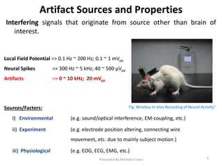Artifact Detection and Removal from In-Vivo Neural Signals | PPTX