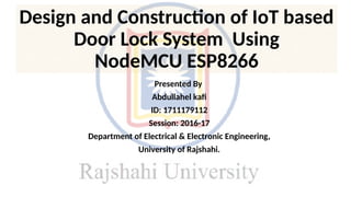 Door lock Project with nodemcu 8266.pptx