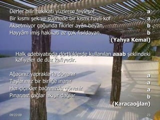 Kafiye Ve Redif | PPT