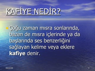 Kafiye Ve Redif | PPT