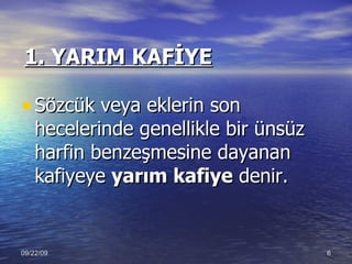 Kafiye Ve Redif | PPT