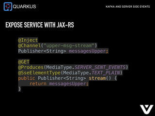 Reactive messaging Quarkus and Kafka | PDF | Cloud Computing | Internet